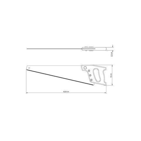 Serrote Tramontina Supercut 22" com 7 Dentes por Polegada Lâmina em Aço ...